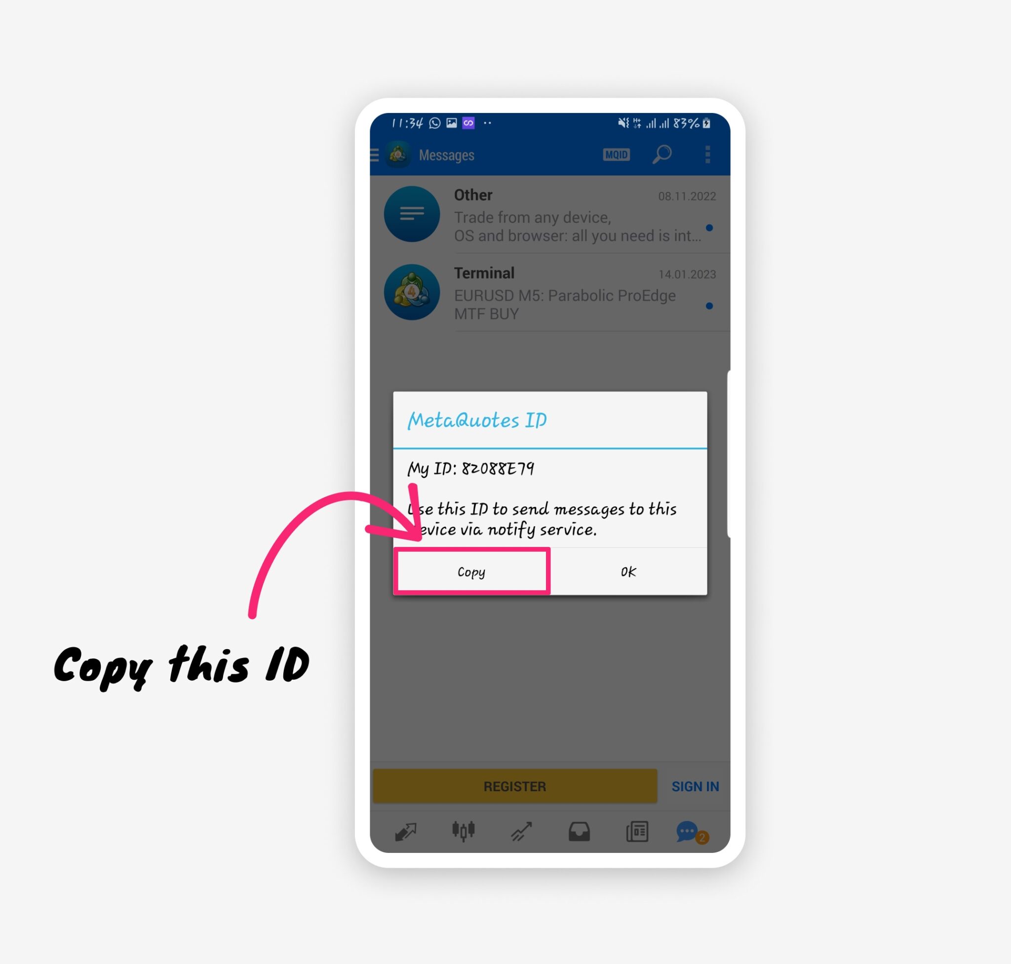 Enable MT4 Push Notifications